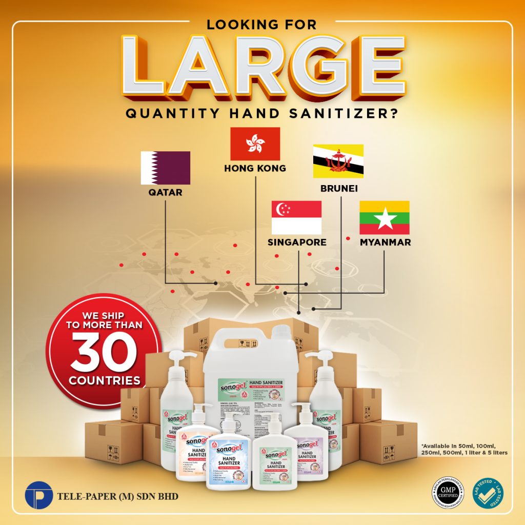 Sky Gel and Liquid Instand Hand Sanitizer l min.70% alcohol - Telepaper