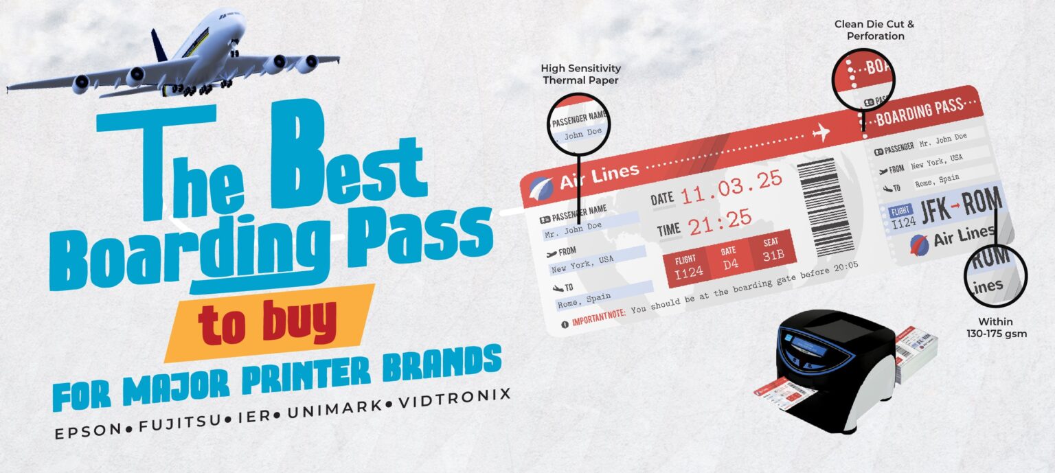 The best boarding pass thrives under fast printing operation