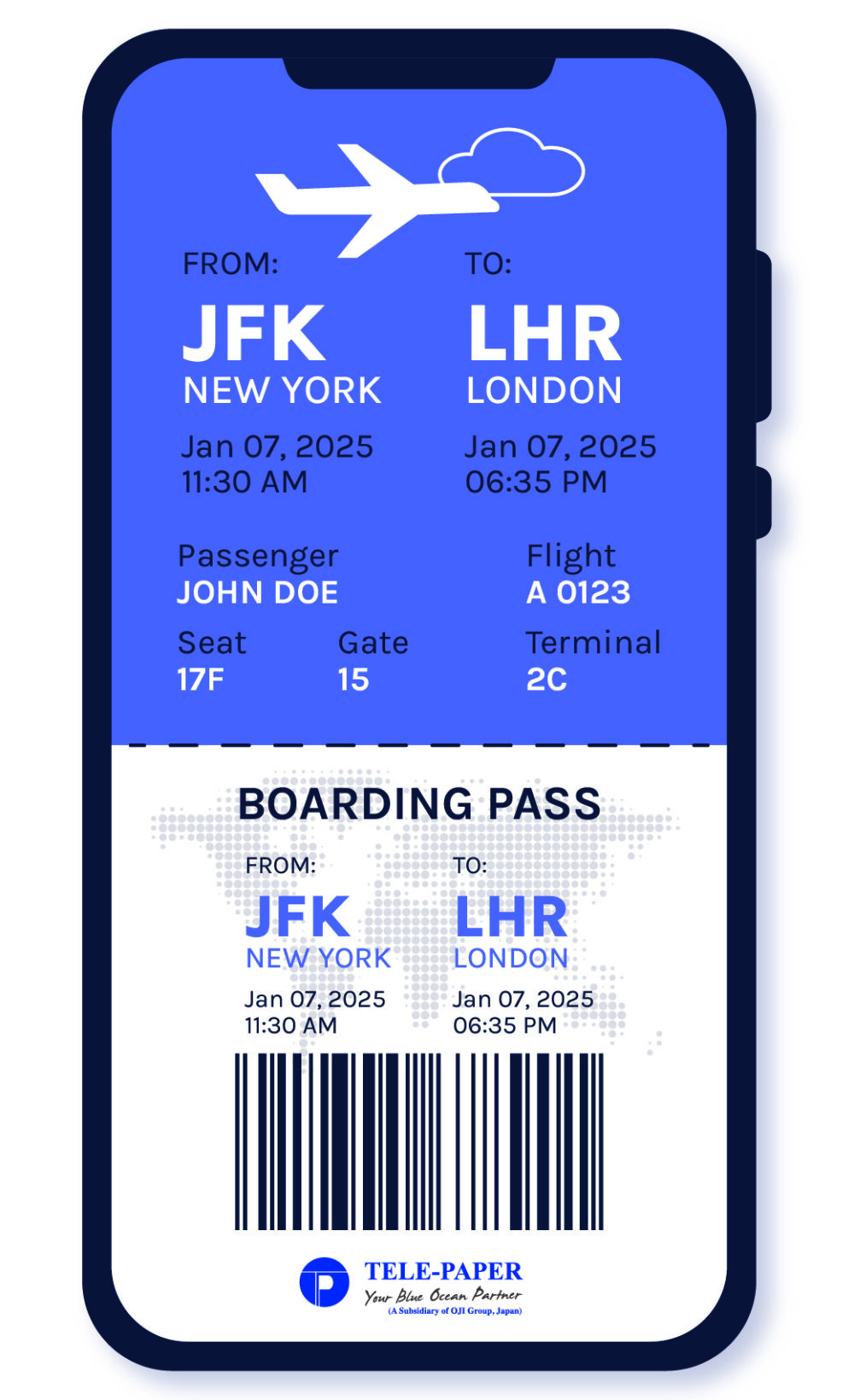 Boarding passes type. We manufacture and export globally