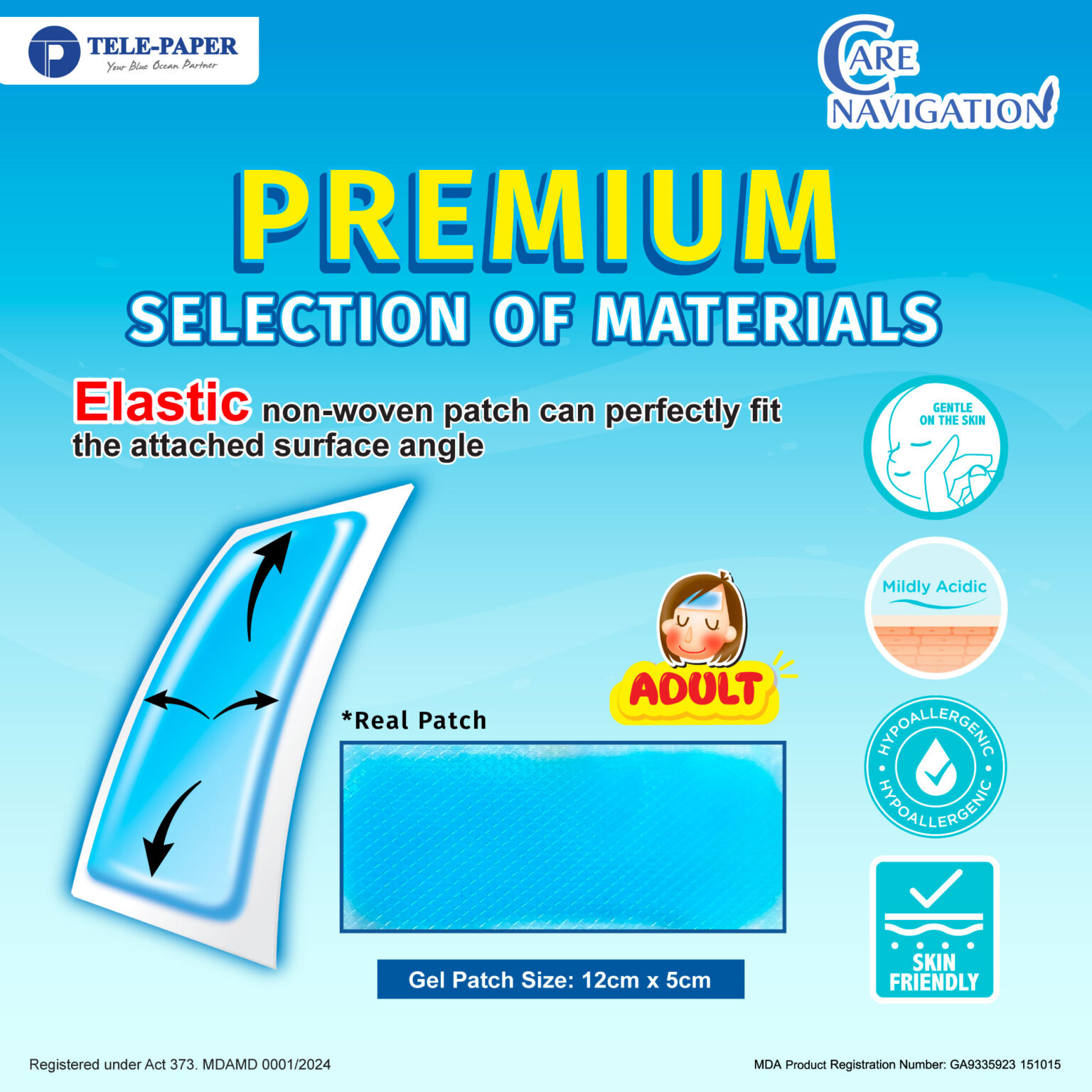 Care Navigation Cooling Gel Patch - Telepaper